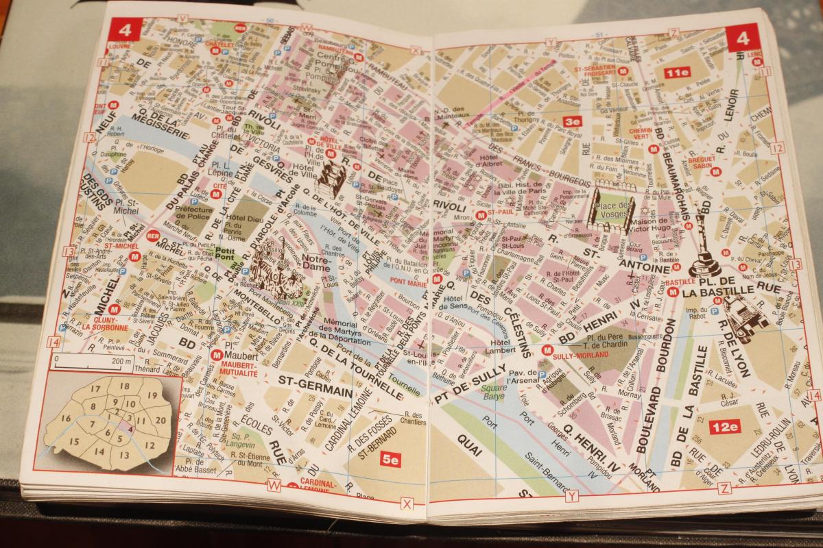 Parigi mappa libro - la Mappa del libro di Parigi (Île-de-France - Francia)
